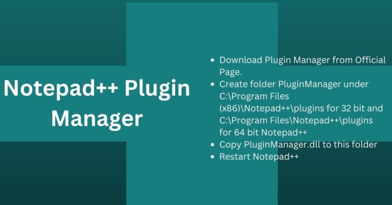 Notepad++ Plugin Manager - Features, Download, Install and Use - Techtown