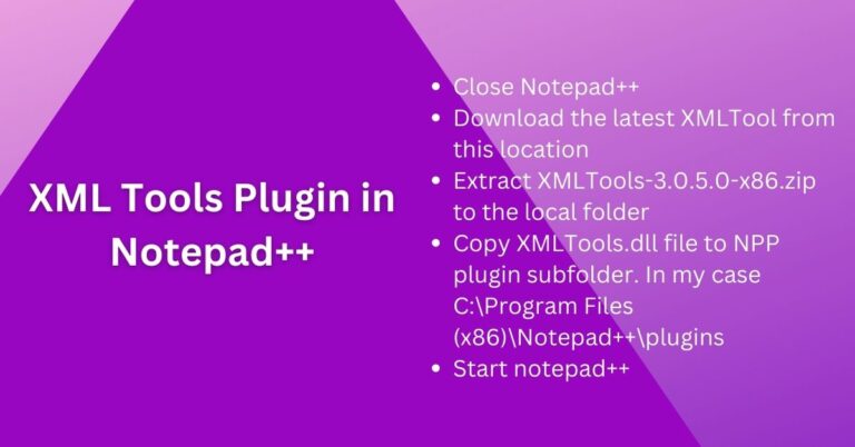 XML Tools Plugin for Notepad++ - Features, Download, How to Install ...