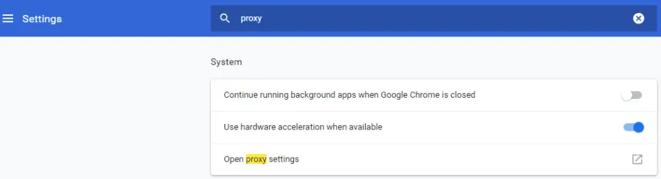 How to Enable and Disable Proxy Settings in Google Chrome - Techtown