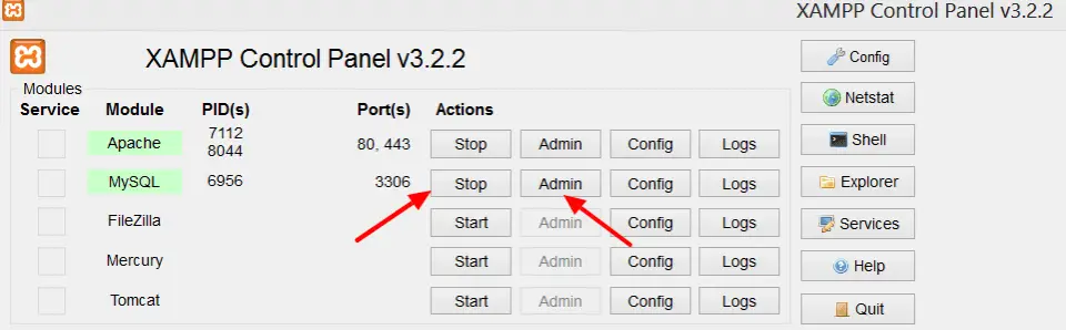 How to use PHPMyAdmin to Create Database, User - Techtown