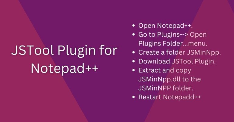 JSTool Plugin for Notepad++ – Features, Download, How to Install and ...