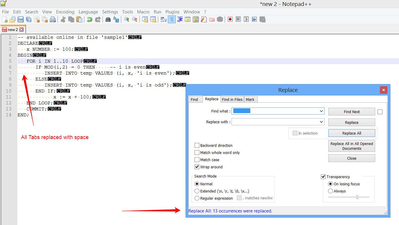 Tab Settings In Notepad Convert Tabs To Spaces Techtown